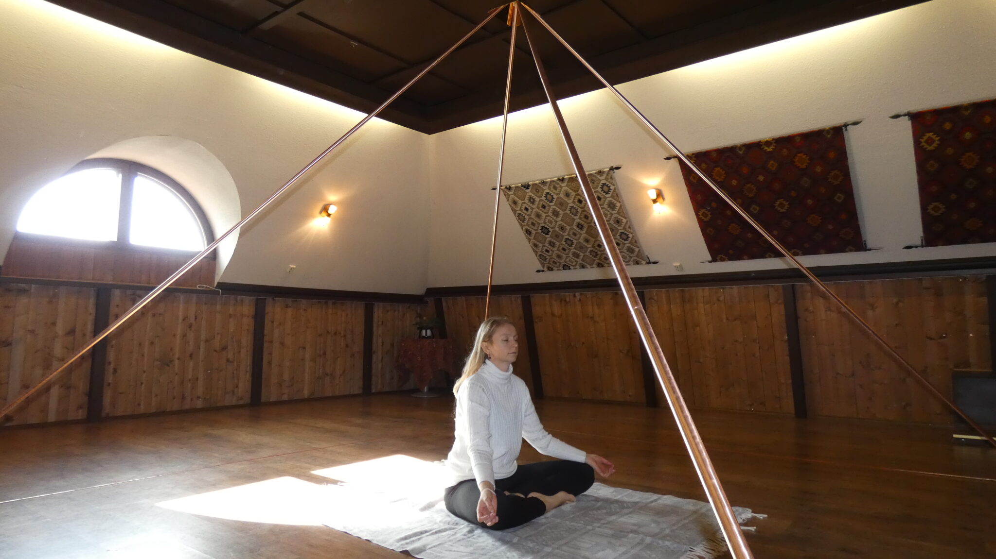 3,9m/12,75ft base Copper Pyramid for Energy Healing, Meditation ...